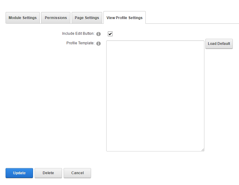 Configure the View Profile Module -- DNN Docs